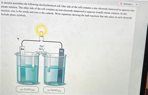 Solved Write The Anode Half Reaction And Write The Cathode Chegg