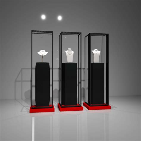 Jewelry Display Showcase Wall Tall Jewelry Case High End Custom Jewelry