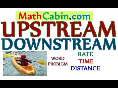 Linear Equations Upstream Downstream Word Problem 2 YouTube