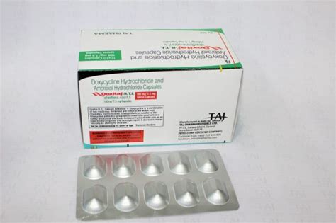 Doxycycline Hydrochloride And Ambroxol Hydrochloride Capsules Mg Mg Doxitaj R T I