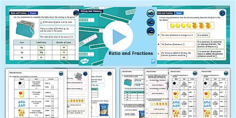 👉 Year 6 Dim Step 4 Ratio And Fractions Teaching Pack