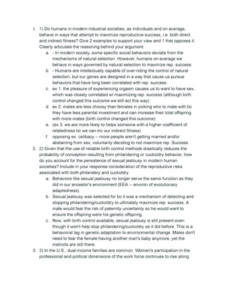 Life Sci 15 Problem Set 8 Mandatory Assignment 6292018 Problem