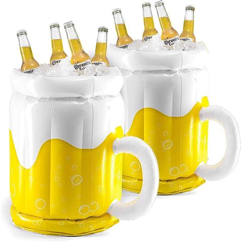 Top Race 18 Paquet De 2 Seaux De Refroidisseur De Bière Gonflables