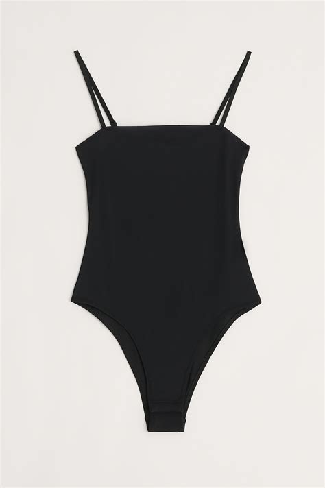 Clean Cut Bodysuit Black Na