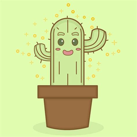 Premium Vector Cute Cactus Illustration