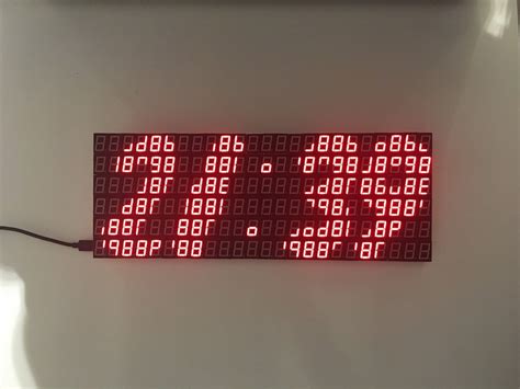 144 7 Segment Displays Make Up This Delightful Digital Clock Open