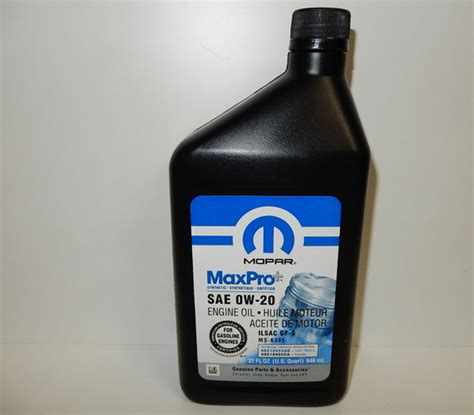 Olej mopar 0w20 0,946L - Olej silnikowy | Oilparts.plOILPARTS.PL