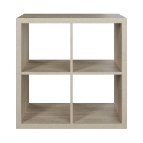 Clever Cube 2x2 Storage Unit Light Oak Homebase