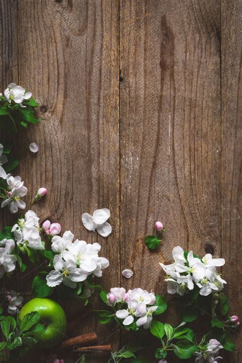 Background Rustic Daun Tapara Pustaka