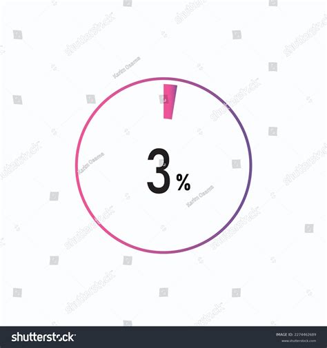 3 Percentage Diagrams Pie Chart Your Stock Vector Royalty Free