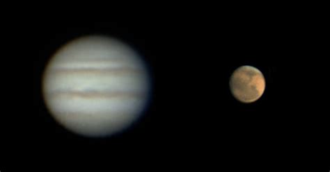 古川天文趣味工房 新年の木星と火星1月23日