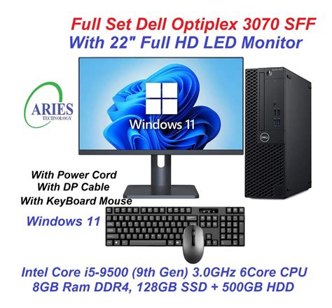 Full Set Computer With 22 Monitor Intel Core I5 9th Gen Only In Aries Technology Seremban 2