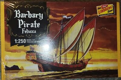 Barbary Pirate Felucca Ship Plastic Model Kit 1 250 New Lindberg Line