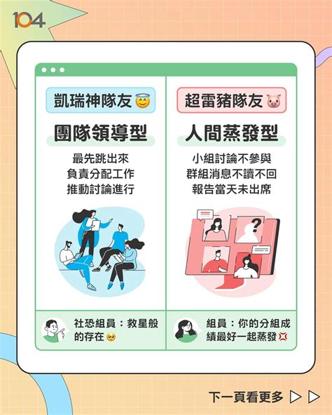 104高職生 身為高職生的同學們⋯ 日常必不可少實作課程與分組作業🫱🏻‍🫲🏼 那你們一定遇到過這些神隊友與雷隊友！🫣 🔽留言分享你遇過的