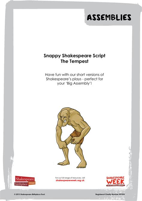 Snappy Shakespeare Script The Tempest