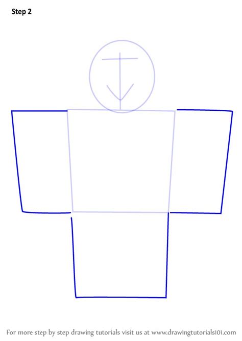 Learn How To Draw Noob From Roblox Roblox Step By Step Drawing