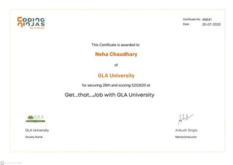 Neha Chaudhary On Linkedin Codingninjas