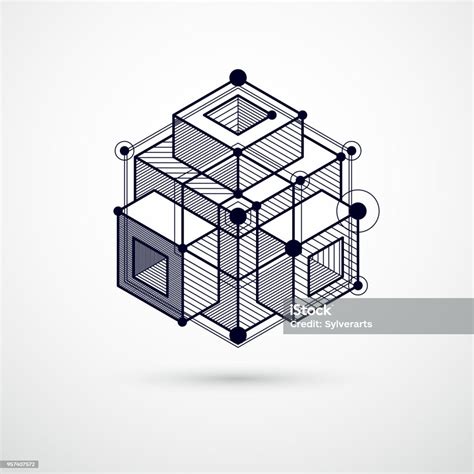 工程技術向量黑白壁紙製作的3d 立方體和線條工程技術壁紙與蜂窩抽象的技術背景向量圖形及更多一個物體圖片 一個物體 三角 三角形