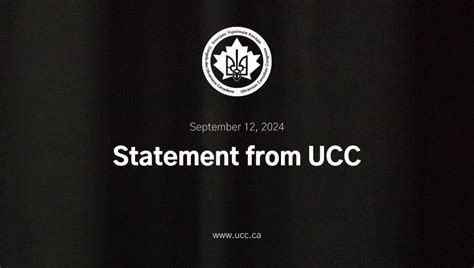 Statement From Ucc The Ukrainian Canadian Congress Ucc Official Website
