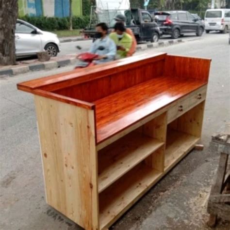 Meja Bar Cafe Meja Kasir Kayu Jati Belanda Lazada Indonesia