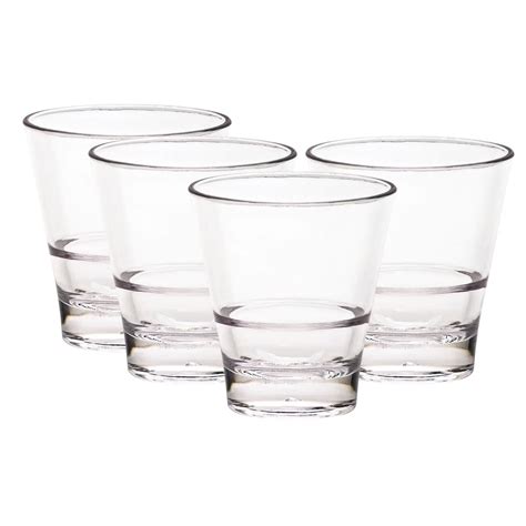 Stackable Rock Glasses Box 4 Everclear Pools Sa