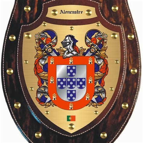 Brasão Mod Escudo sg Alencastre portugal Elo7