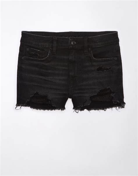 Ae Next Level High Waisted Denim Short Short