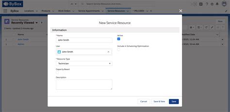 using bybox with salesforce