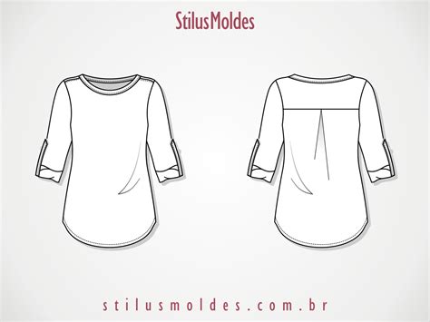 BLUSA DECOTE CANOA MARTINGALE NA MANGA BLUMF30 TAMANHOS ESPECIAIS