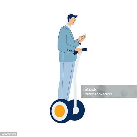 전기 수송 남자 캐릭터 라이드 호버 보드 벡터 일러스트 레이 션 Hoverboard에 대한 스톡 벡터 아트 및 기타 이미지 Hoverboard 개념 거리 Istock