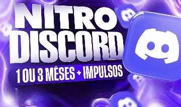 MAIS BARATO Discord Nitro Gaming Discord Nitro E Impulsos GGMAX