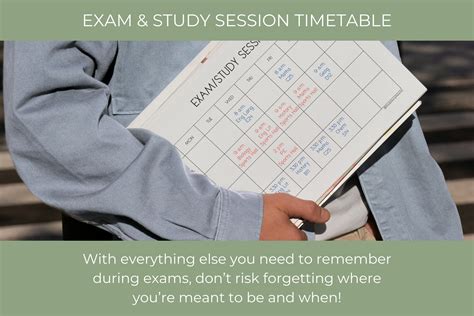 Exam Study Timetable Printable Timetable Planner Time Table Schedule Babe Weekly Planner