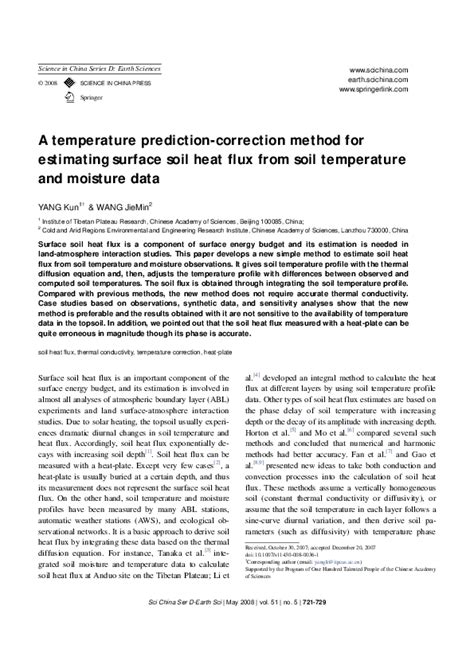 Pdf A Temperature Prediction Correction Method For Estimating Surface