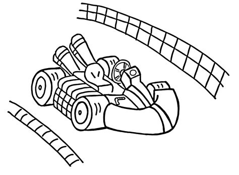 Mario Kart Coloring Pages Xcolorings Com