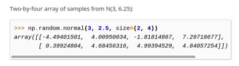 DOC Numpy Random Normal Modified Loc And Scale Example Typo Issue Numpy Numpy GitHub