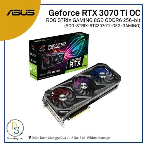 Jual Asus Rog Strix Geforce Rtx 3070 Ti Oc Edition 8gb Gddr6x Di Seller