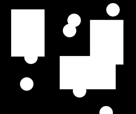 Circle Intersection With Rectangle Binary Image Processing With