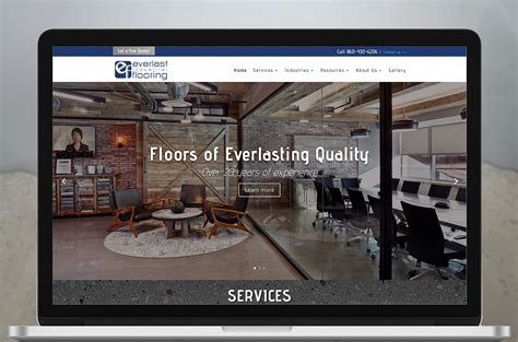 Everlast Industrial Flooring Web Design Envision Marketing Group