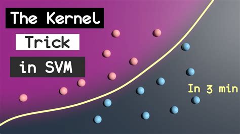 The Kernel Trick In Support Vector Machine Svm Youtube