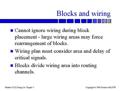 Topics Block Placement N Global Routing N Switchbox