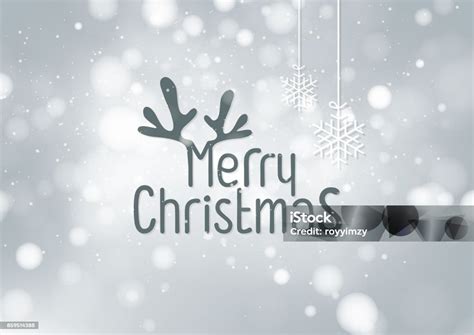 메리 크리스마스와 행복 한 새 해입니다 추상 눈송이 Bokeh 배경에 빛의 덩어리 죠 벡터 일러스트 레이 션 개념에 대한 스톡 벡터 아트 및 기타 이미지 Istock