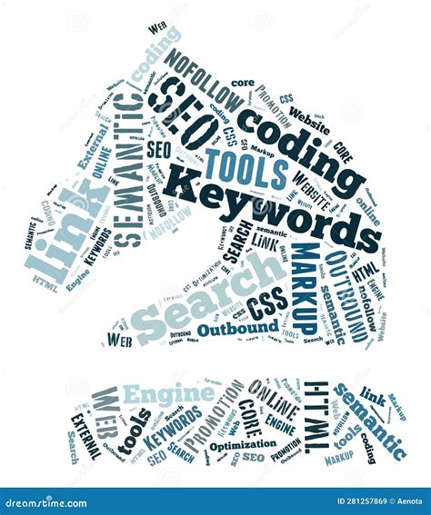 SEO Keywords Tag Cloud Vector Illustration Stock Vector