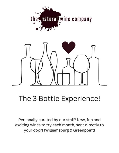 Three Bottle Experience Natural Wine Company