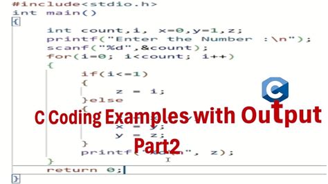 C Coding Examples With Output Master C Programming With Real Code