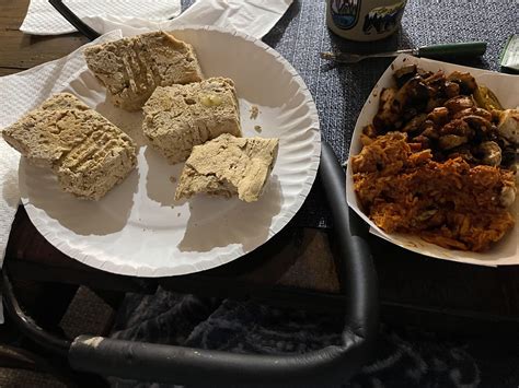 Savory Oat Fiber Bread With 2 Starkist Tuna Packets Mushrooms And