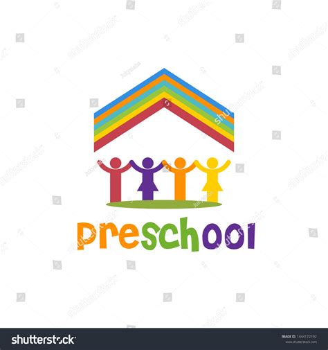 Preschool Logo Design Stock Images Stock Vector Royalty Free 1444172192