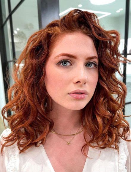 35 Low Maintenance Soft Curly Bob Haircuts Maple Red Curly Long Bob