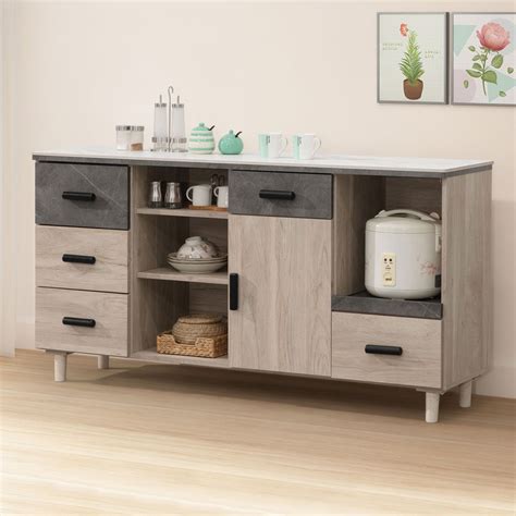 Homelike 杜克53尺岩板餐櫃 Pchome 24h購物