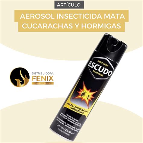 Aerosol Insecticida Mata Cucarachas Y Hormigas Distribuidora Fenix