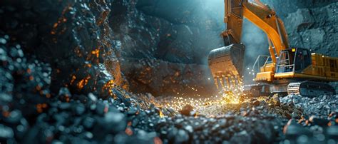 Advanced Hightech Mining Equipment Drilling Deep For Gold Extraction In Modern Gold Mine